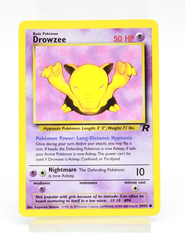 Pokémon TCG Drowzee 1. Edition 54/82 Team Rocket Englisch First Edition ...