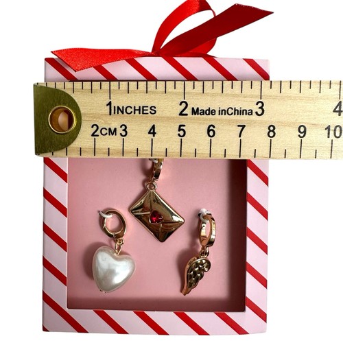 NIB Target A New Day Gold Necklace Charms Romantic Set Heart Envelope ...