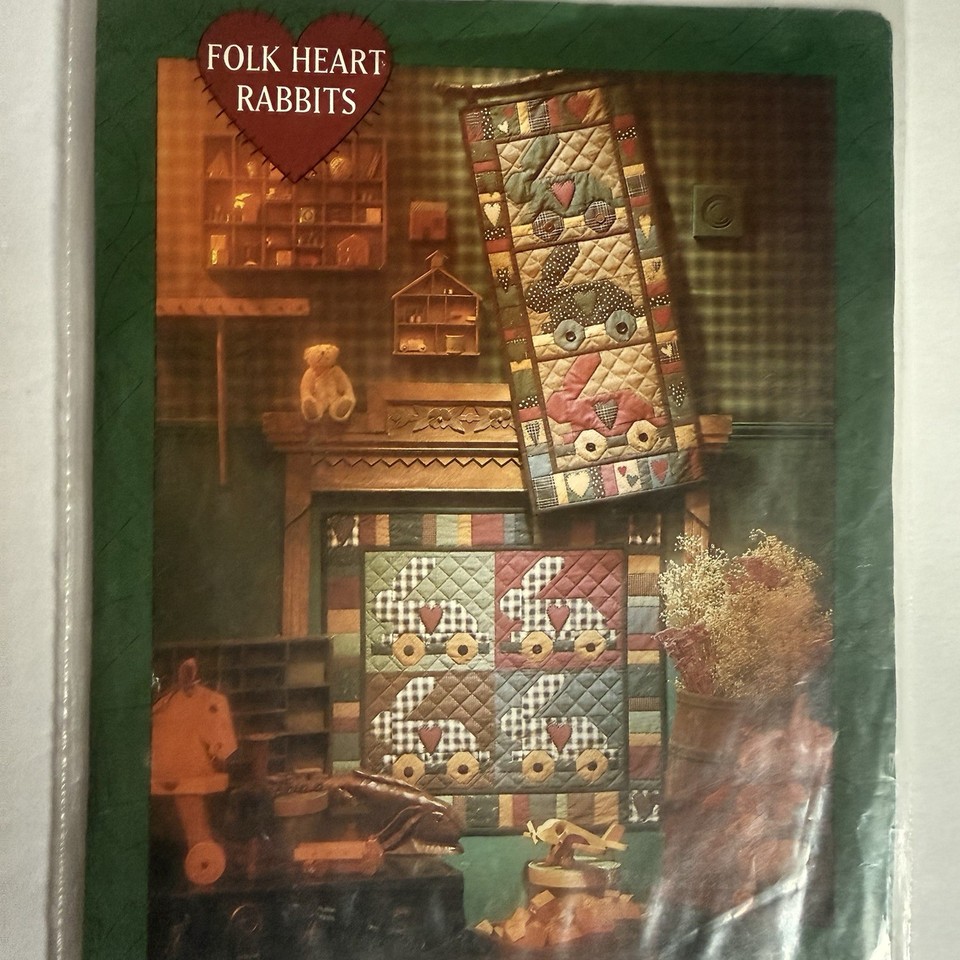 Rabbit Bunny Quilt & Banner Pattern Mumm's The Word Folk Art Debbie ...