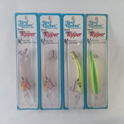 Lot 4 Org Reef Runner Lures DEEP LITTLE RIPPERs 600 SERIES Colors In ...
