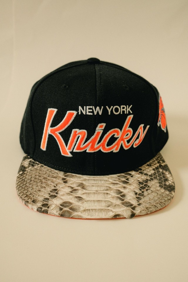 Mitchell & Ness New York Knicks Script Python Hat - Just Don Style Hat ...