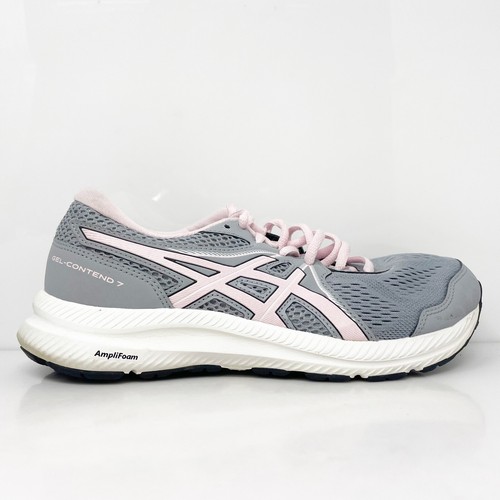 Asics Womens Gel Contend 7 1012A910 Gray Running Shoes Sneakers Size 8 ...