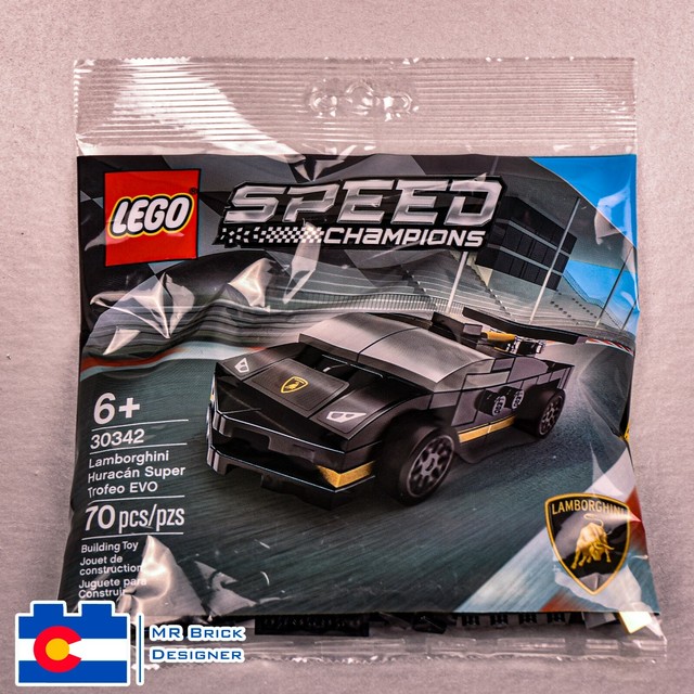 Brand New LEGO Polybag Speed Champions #30342 LAMBORGHINI Huracan Super ...