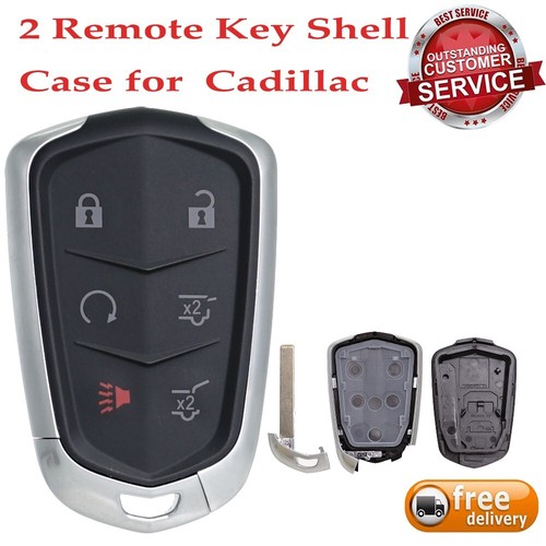 2 for 2015-2019 Cadillac Escalade ESV Smart Prox Remote Key Fob Case ...