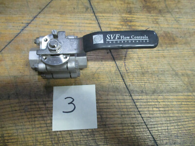 SVF Flow Controls Ball Valve (Series B8) SST, 3-Piece, Full Port 3/4 ...