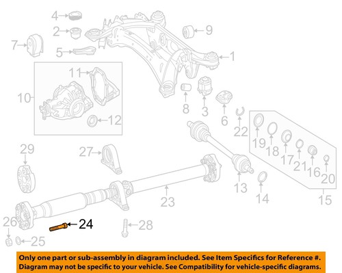 MERCEDES OEM 14-17 S550 Axle Differential-Rear-Drive Shaft Bolt ...
