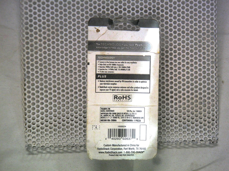 RadioShack 1500024 FM Trap Blocks 88-108mhz frequencies | eBay