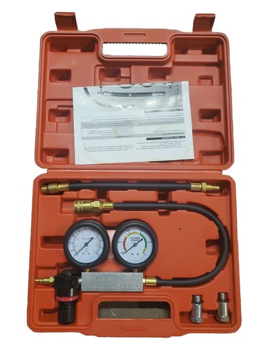 Cylinder Valve Compression Tester Gas Engine Gauge Kit Tool Auto Car ...
