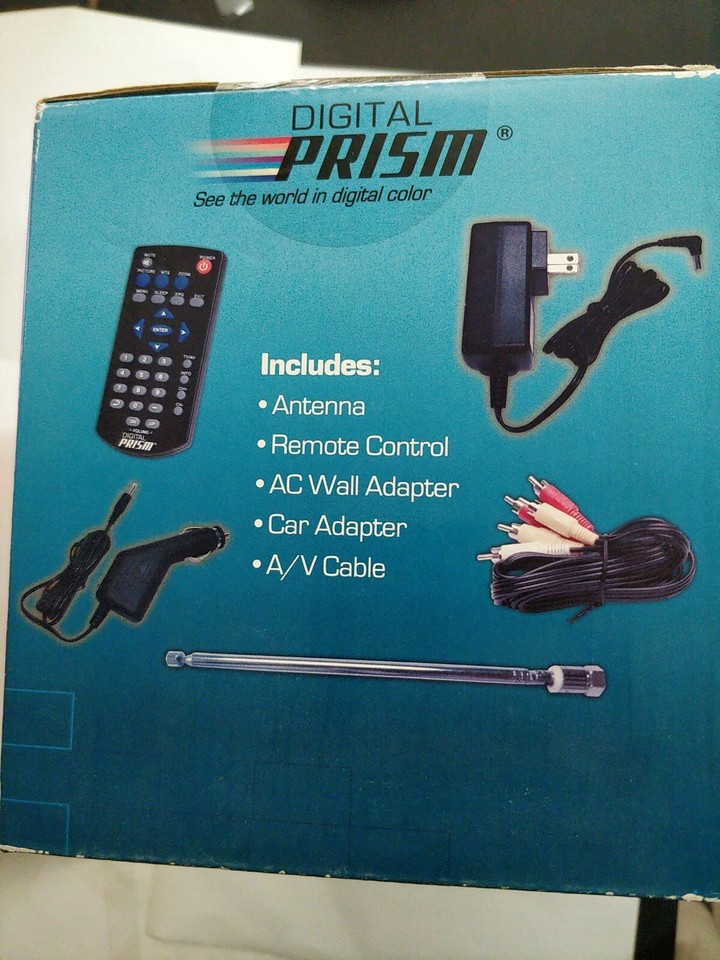 Digital Prism ATSC-710 7" Portable Handheld LCD TV Built in ATSC/NTSC ...