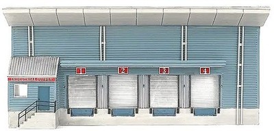 HO Scale Building Background FLAT / Scenery "Modern Warehouse" HO Brand ...