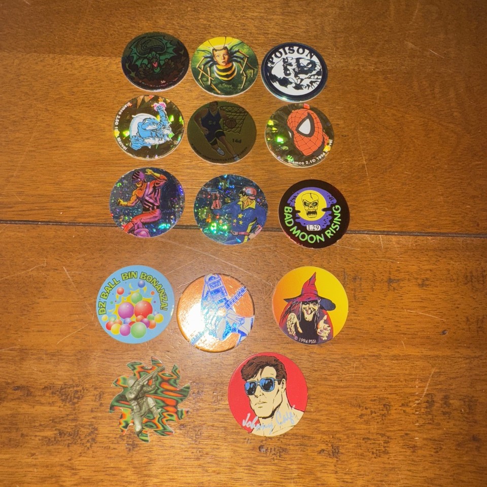 Vintage 90s Pogs Lot Of Over 1000 Pogs Flash Caps Street Kaps Slammer ...