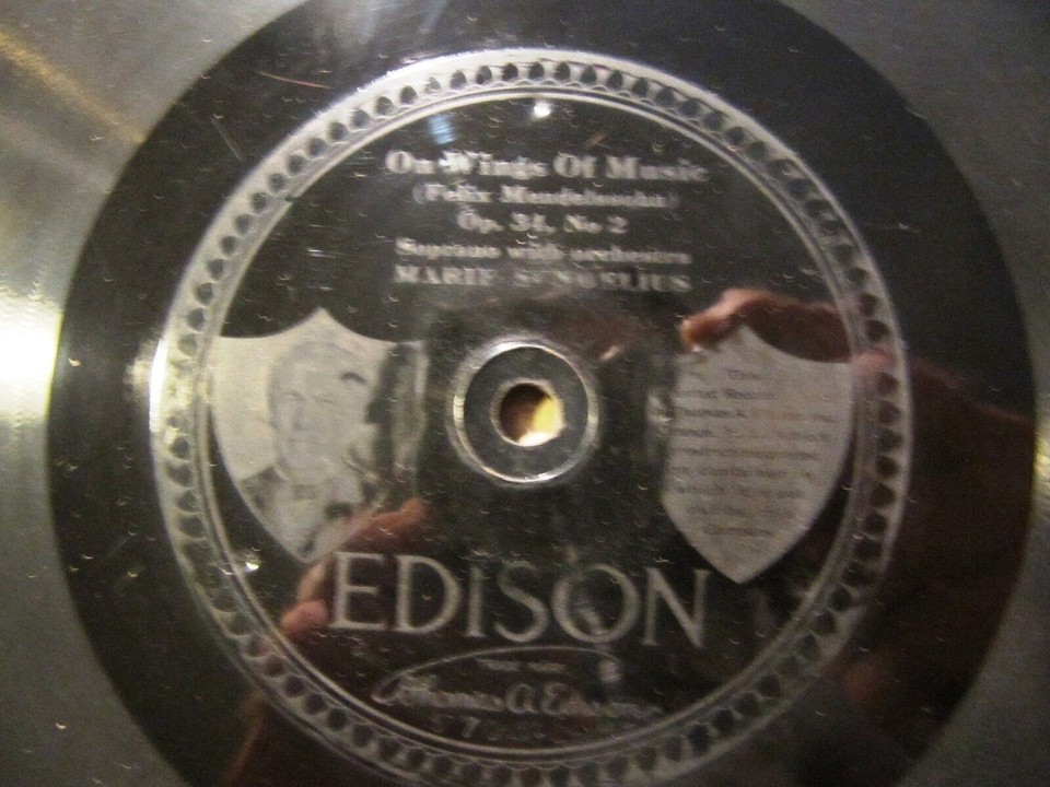 1917 Marie SUNDELIUS Swedish EDISON DIAMOND DISC Vallåt - Fjorton år ...