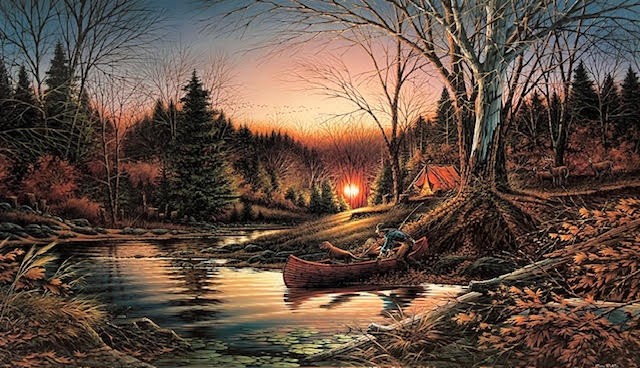 Terry Redlin - Morning Solitude - S/N Lithograph Hand-Signed and ...
