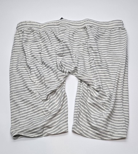 N2N Bodywear Men's Candy Boy Stretch Biker Short M Grey White Stripes ...