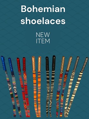 Strings Shoelaces - Bohemian Style, 8mm Wide, 45" Long | eBay