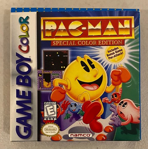 1999 NINTENDO GAME BOY COLOR GBC PAC-MAN: SPECIAL COLOR EDITION CIB ...