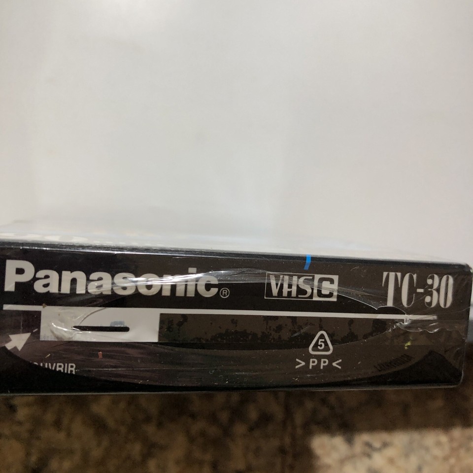 2 Pack Panasonic SHG TC-30 VHS-C Compact Video Cassette Tapes **New ...