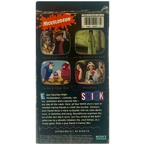 Nickelodeon SNICK VHS: Nick Snicks Friendship Vol. 1 4 Shows 90s Orange ...