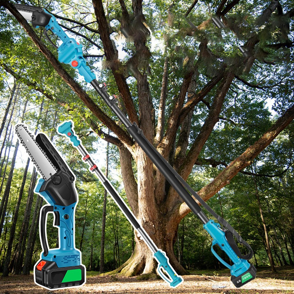 Cordless Battery Pole Chain Saw Electric Extendable Chainsaw Tree ...
