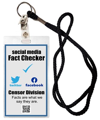 Fact Checker Social Media fun ID/Security Badges Novelty HALLOWEEN ...