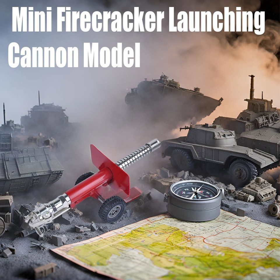 Firecracker Artillery Cannon Mini Cannon Model for Outdoor Games and ...