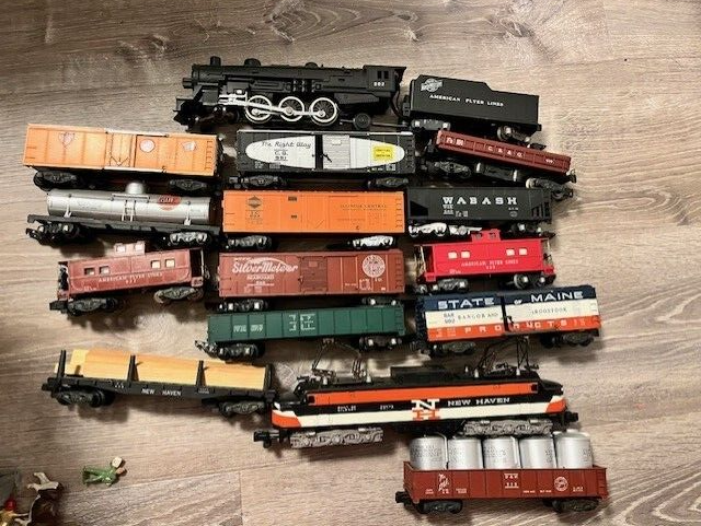 Lot of 41 Trains and Props for Train Sets | eBay