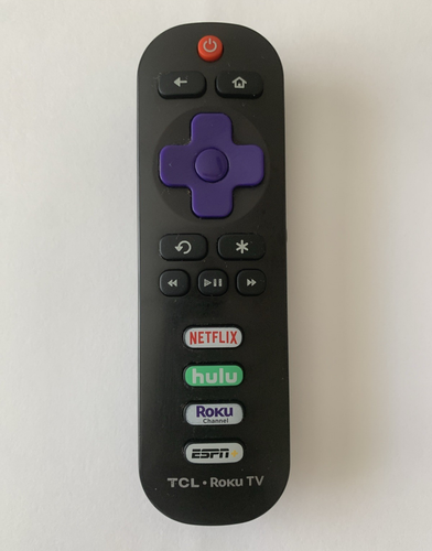 TCL Roku TV Remote Control (With Netflix, Hulu, ESPN Buttons) NO BACK ...