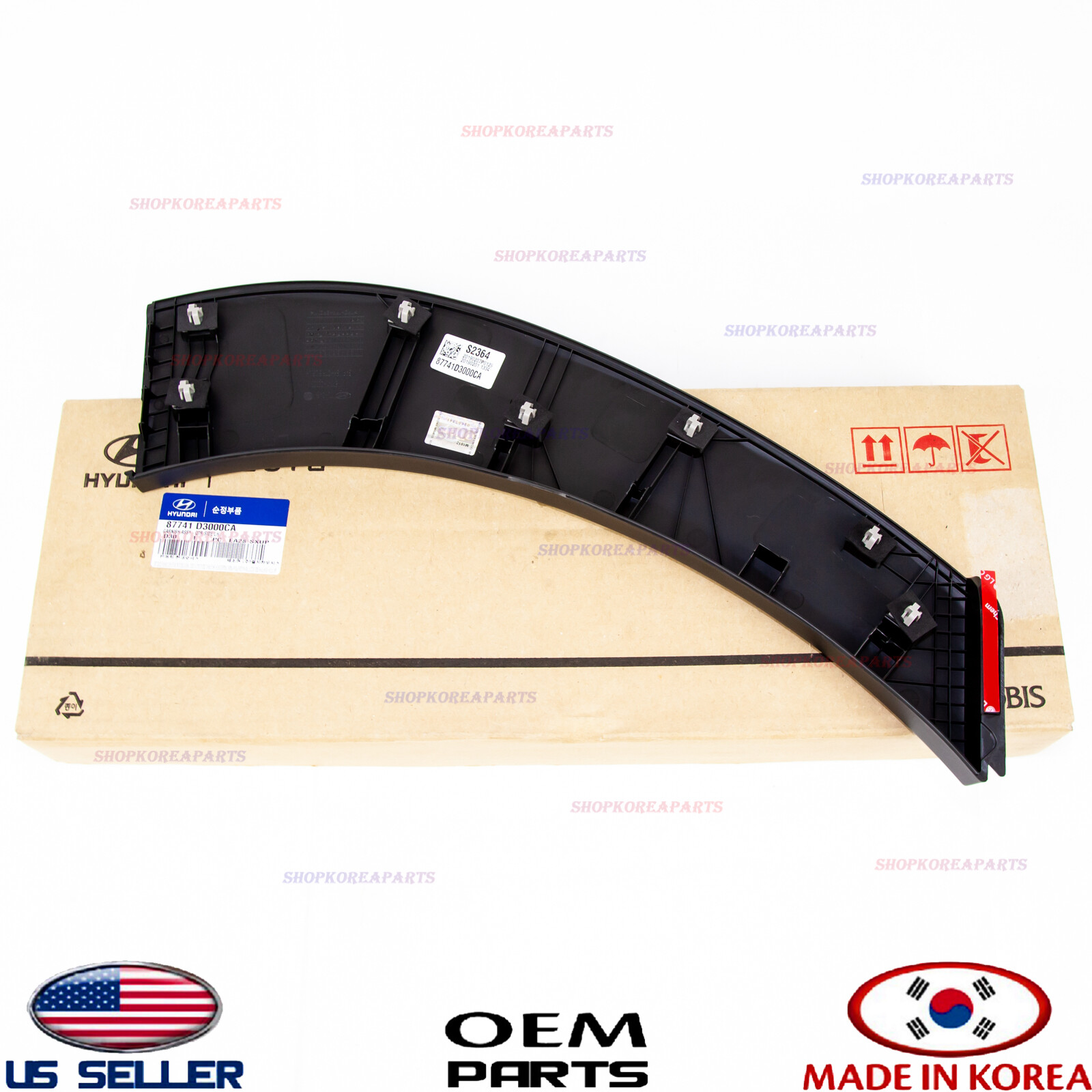 Genuine Rear Fender Wheel Garnish Molding Driver Side OEM Hyundai ...