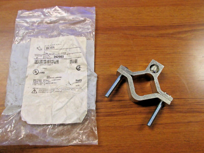 NEW. BURNDY GROUNDING & BONDING CLAMP 1 1/4-1 1/2-2" PIPE, CAT# GC18A ...