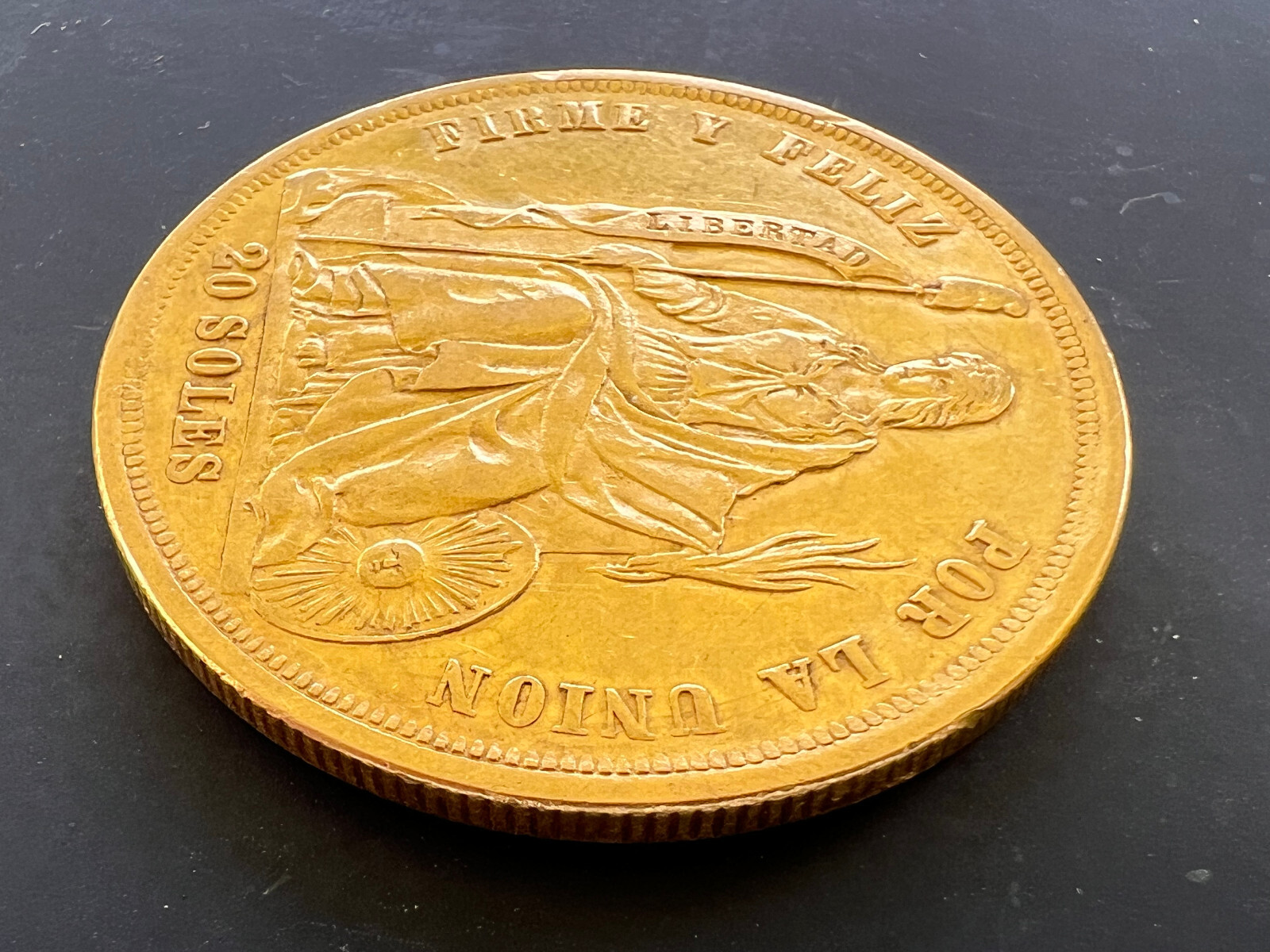 1863 PERU 20 SOLES GOLD COIN LIMA MINT, 32.27gr | eBay