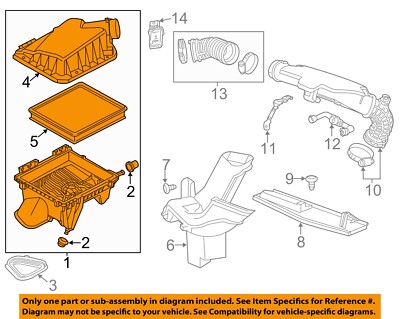 Chevrolet GM OEM 14-16 Impala Air Cleaner Intake-Filter Box Housing ...