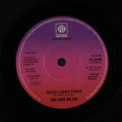 SILVER BLUE: good vibrations / tennessee waltz PYE 7" Single 45 RPM | eBay