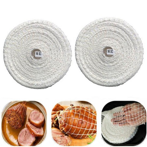 Elastic Meat Wrap Netting Butchers Net Ham Roast Sausage Cotton String ...