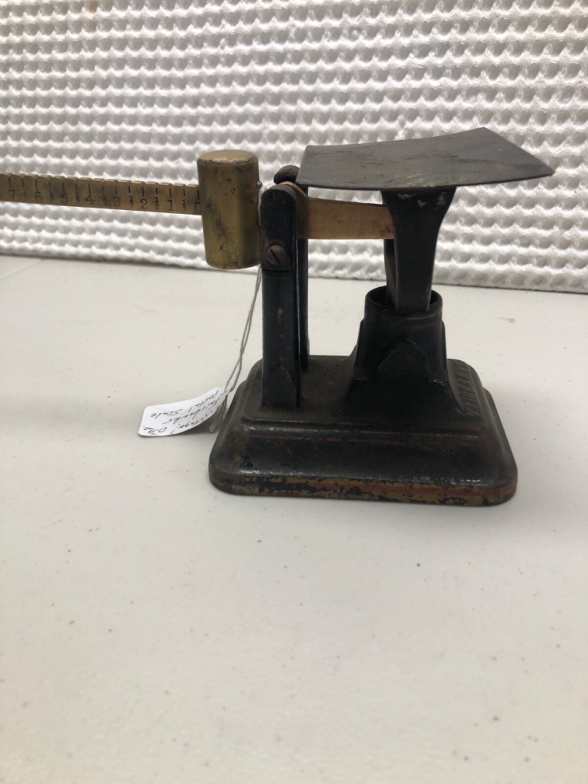Vintage! 0-9oz. Fairbanks Cast Iron /Brass Postal Scale | eBay