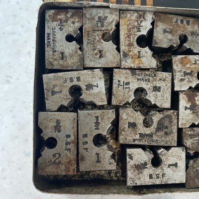 Vintage Pipe Threading Die Old Engineering Hand Tools Mechanical Thread ...