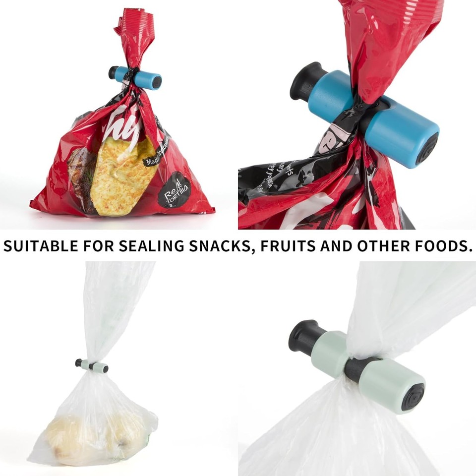 Squeeze and Lock Bread Bag Clips 2.36 inches, 10pcs Colored | eBay