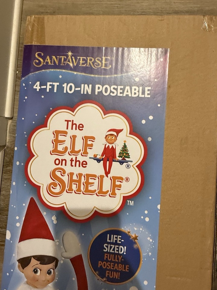 5 FT POSEABLE ELF ON THE SHELF INDOOR/OUTDOOR CHRISTMAS DECOR GIANT ELF ...