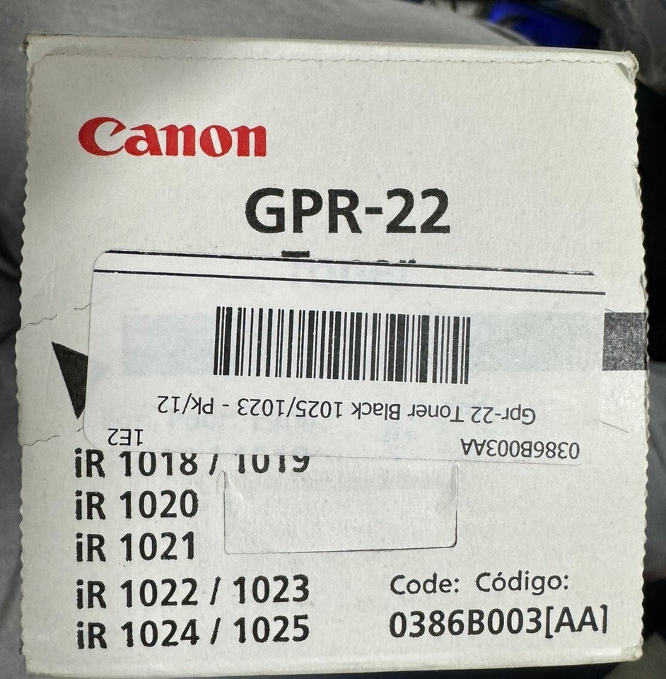 Genuine Canon GPR-22 BLACK Toner iR 1018 1019 1020 1021 1022 1023 1024 ...