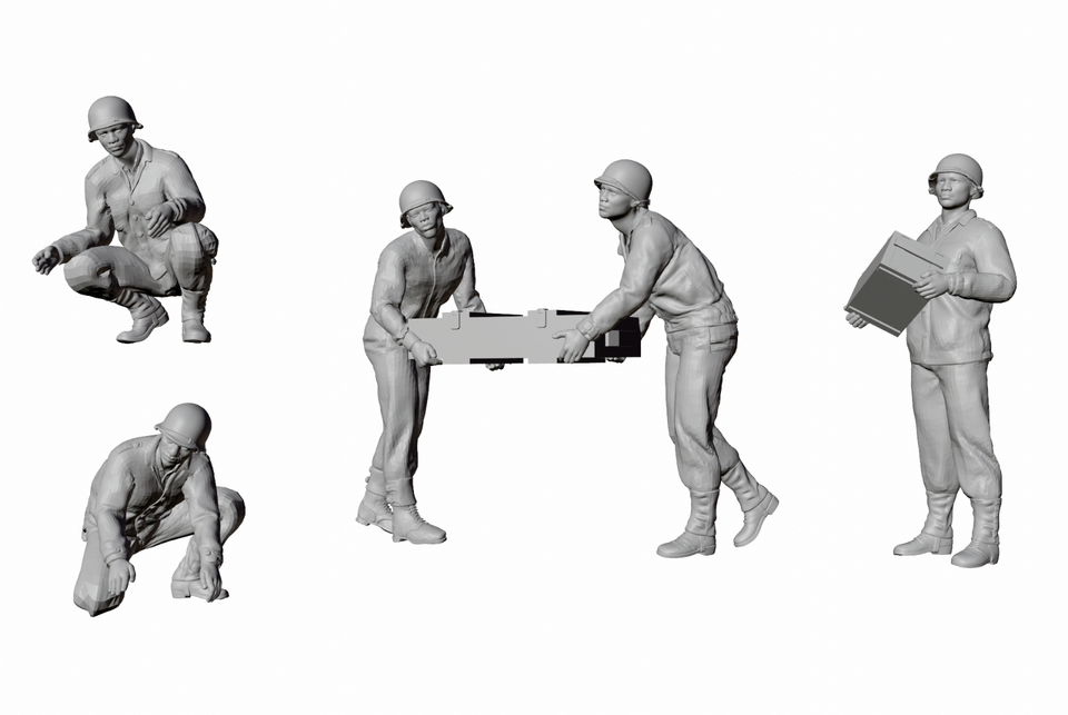 WWII US Red Ball Express Loaders - 5 Figure Set | eBay