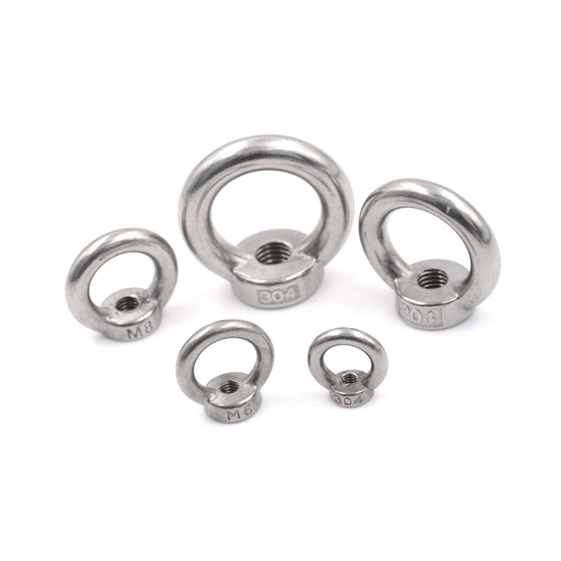 M5/M6/M8/M10/M12 304 Stainless Steel Lifting Eye Nut Ring Shape Nuts H ...