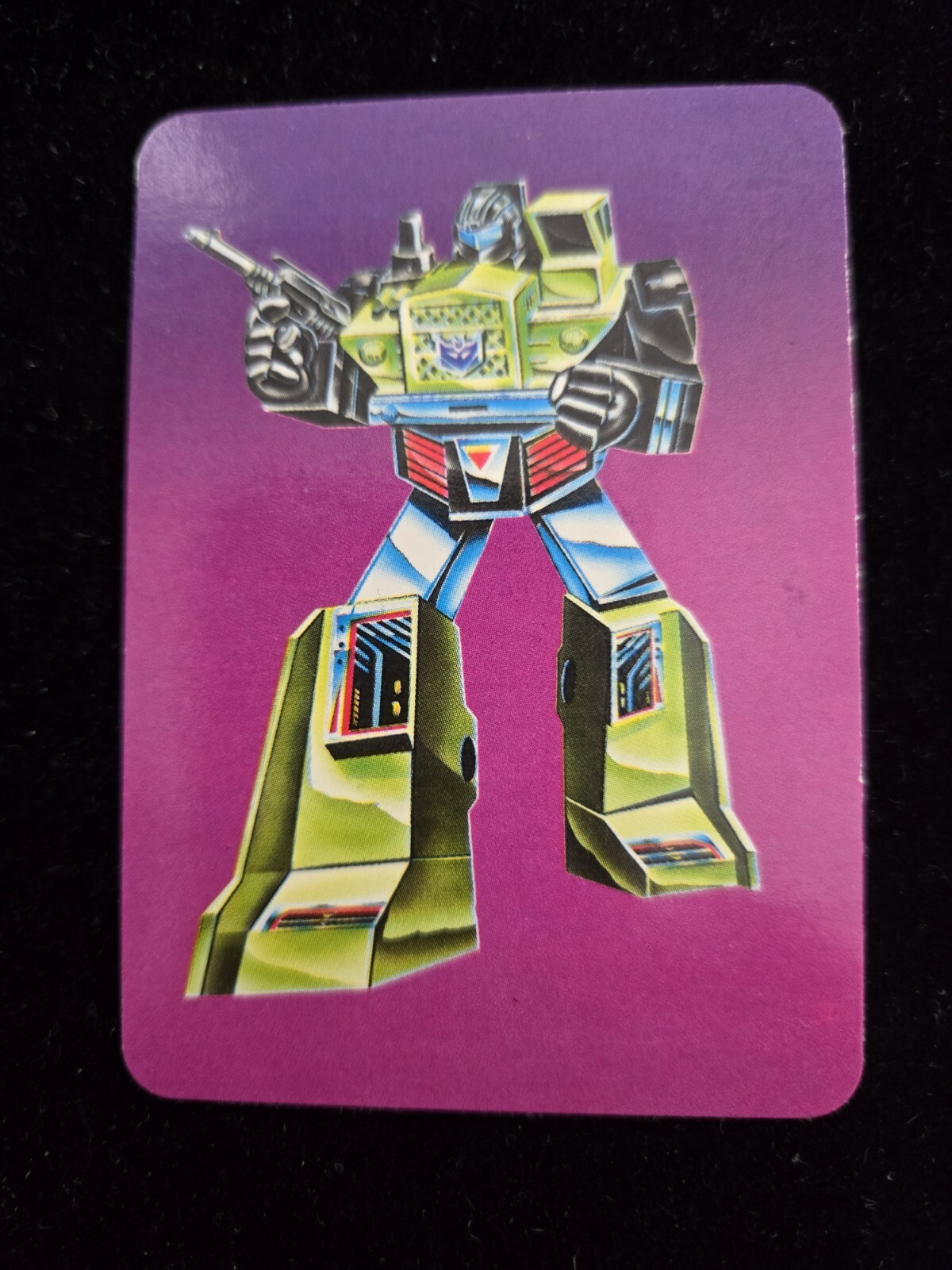 Transformers G1 Hasbro Action Cards 1985 118 Long Haul Purple variation ...