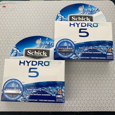 (2) BRAND NEW Schick Hydro 5 Razor Blade Refills 4pk | eBay