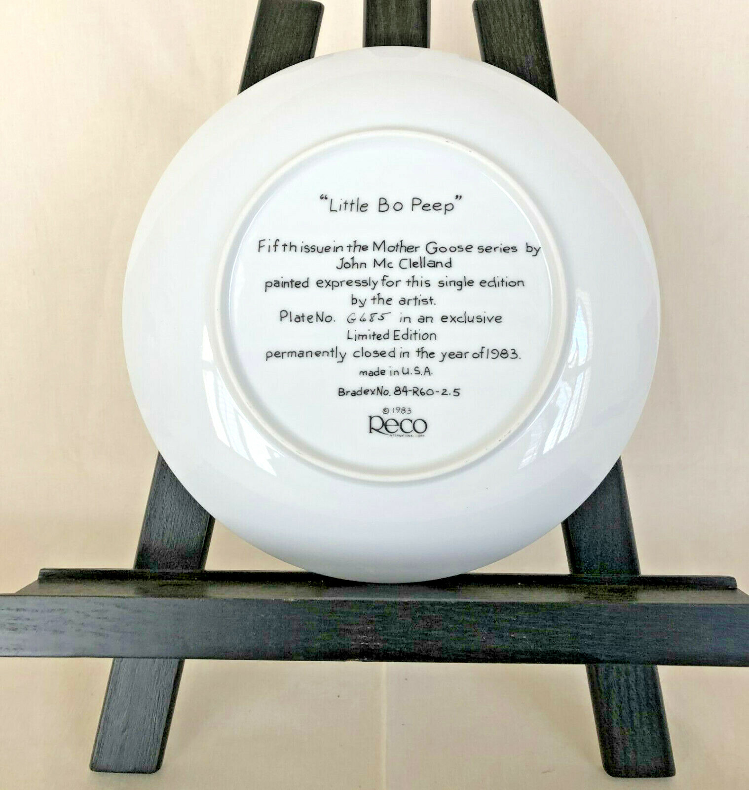 Vintage Reco Mother Goose Series Limited Edition Collector Plates with ...