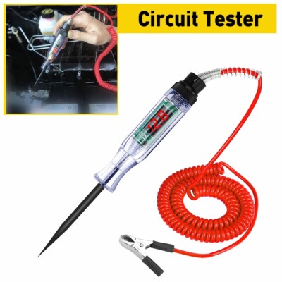 6 12 24V Car Digital Electric Voltage Circuit Tester Truck Automotive ...