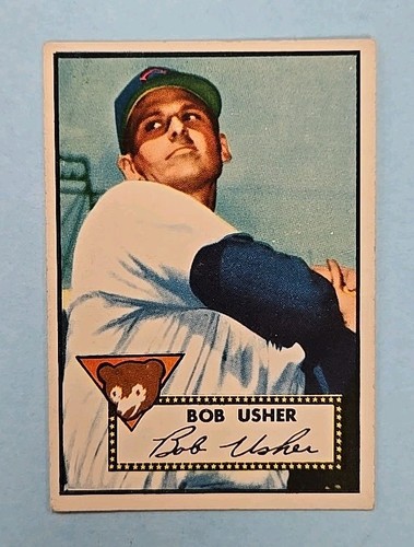 1952 Topps Bob Usher Red Back #157 Card B | eBay