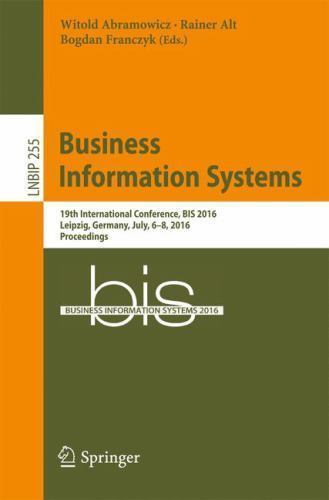 Lecture Notes in Business Information Processing Ser.: Business ...