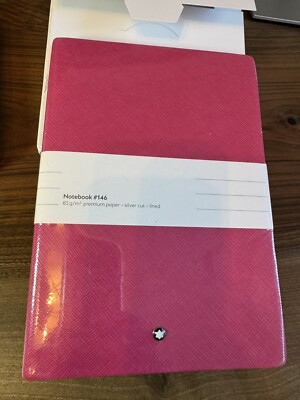 MONTBLANC- NOTEBOOK #146 SMALL, PINK - LINED MB116520 | eBay