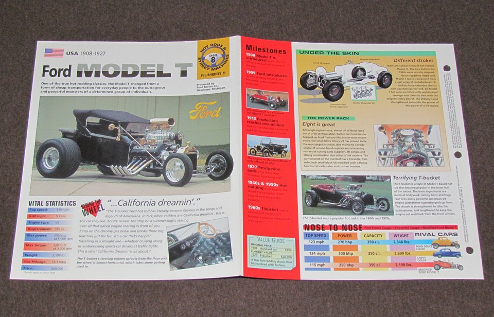 1908-1927 (1918) FORD MODEL T CUSTOM SPEC SHEET BROCHURE PHOTO BOOKLET ...
