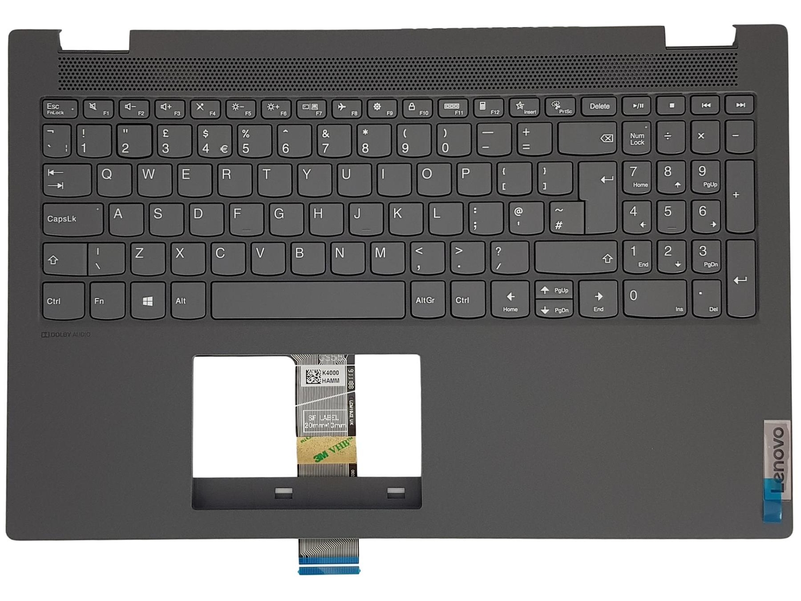 Lenovo Flex 5-15IIL05 5-15ITL05 Keyboard Palmrest Top Cover UK Grey ...