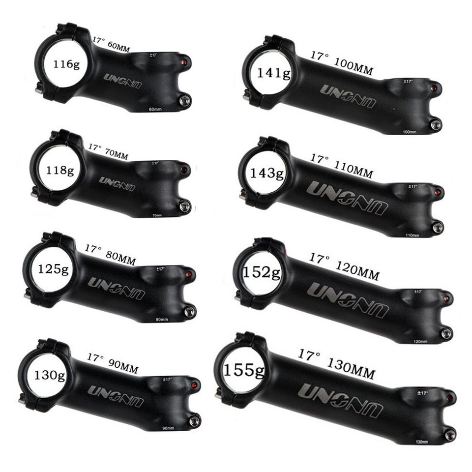 UNO 7° 17° 35° Bike Stem 31.8*60-130mm MTB Mountain Road Bicycle ...